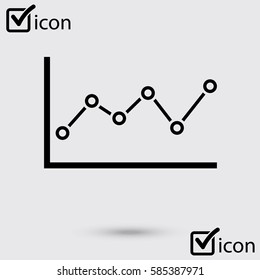 Graph Chart Icon Diagram Symbol Graph Stock Vector (Royalty Free) 462168091