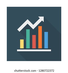 Graph Chart Increase Stock Vector (Royalty Free) 1280722372 | Shutterstock