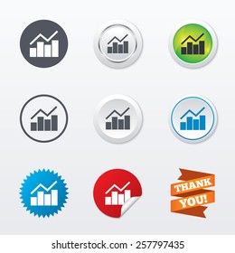 Graph Chart Sign Icon Diagram Symbol Stock Vector (Royalty Free ...
