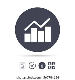 Graph Chart Sign Icon Diagram Symbol Stock Vector (Royalty Free ...