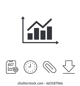 Graph Chart Sign Icon Diagram Symbol Stock Vector (Royalty Free ...