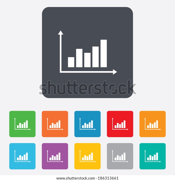Graph Chart Sign Icon Diagram Symbol Stock Vector (Royalty Free ...