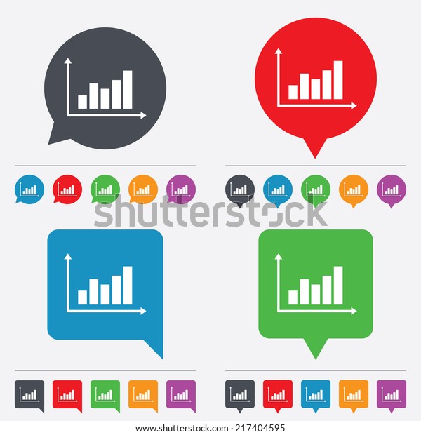 Graph Chart Sign Icon Diagram Symbol Stock Vector (Royalty Free ...