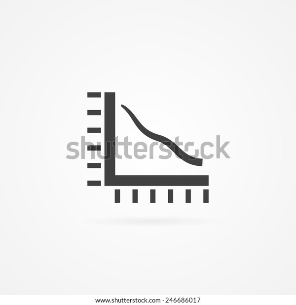 Graph Chart Sign Icon Diagram Symbol Stock Vector (Royalty Free ...