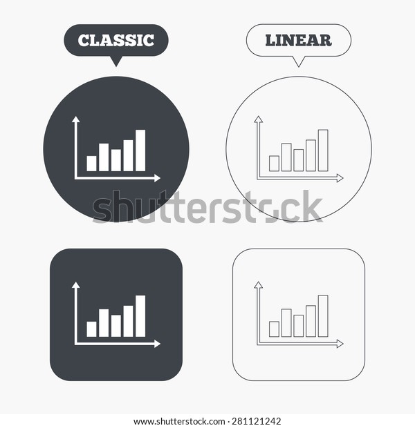 Graph Chart Sign Icon Diagram Symbol Stock Vector (Royalty Free ...