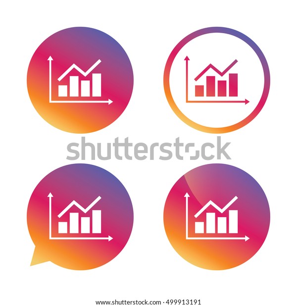 Graph Chart Sign Icon Diagram Symbol Stock Vector (Royalty Free ...