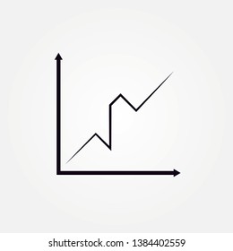 Graph Icon Simple Outline Graph Vector Stock Vector (Royalty Free ...