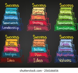 Graph Motivation Success Stock Vector (Royalty Free) 256166656 ...