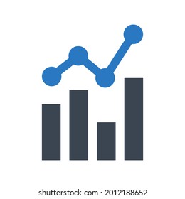 Graph Rank Iconfinancediagram Vector Illustration Stock Vector (Royalty ...