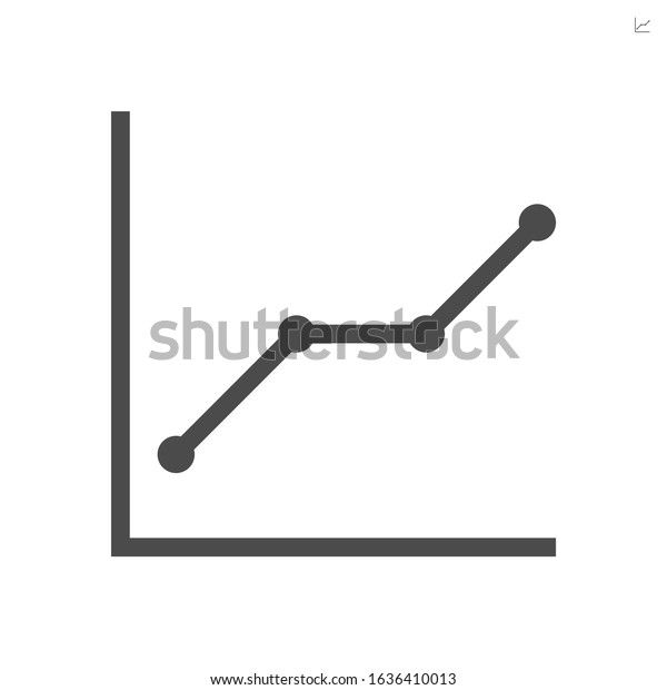 Graph Shows Rise Vector Icon Design Stock Vector (Royalty Free ...