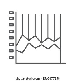 Graph Stacked Infographic Line Color Icon Stock Vector (Royalty Free ...