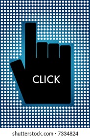 Graphic Click Sign Stock Vector (Royalty Free) 7334824 | Shutterstock