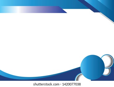 Graphic Design Blue Template Border Stock Vector (Royalty Free ...