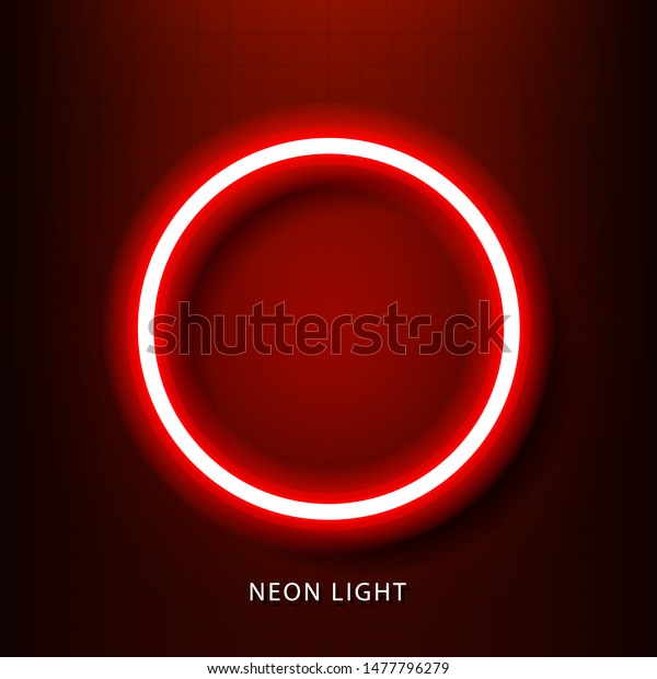 Graphic Design Neon Light Vector 스톡 벡터(로열티 프리) 1477796279