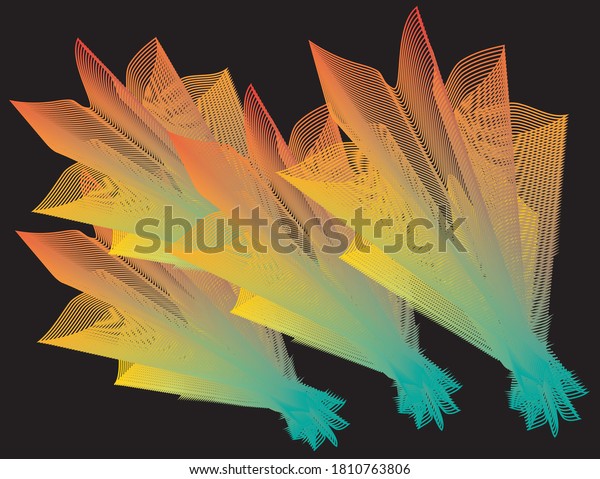 Graphic Design Picture Black Background Stock Vector (Royalty Free ...