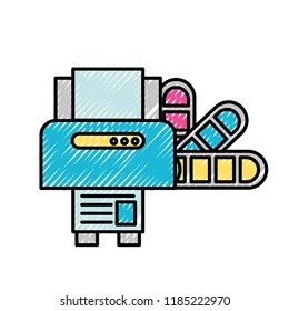 Graphic Design Printer Machine Color Tone Stock Vector (Royalty Free ...