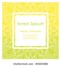 Graphic Design Templates Yellow Labels Posters Stock Vector (Royalty ...