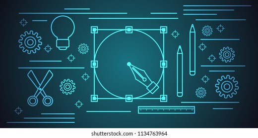 Algorithm Processing Program Coding Application Development Stock ...