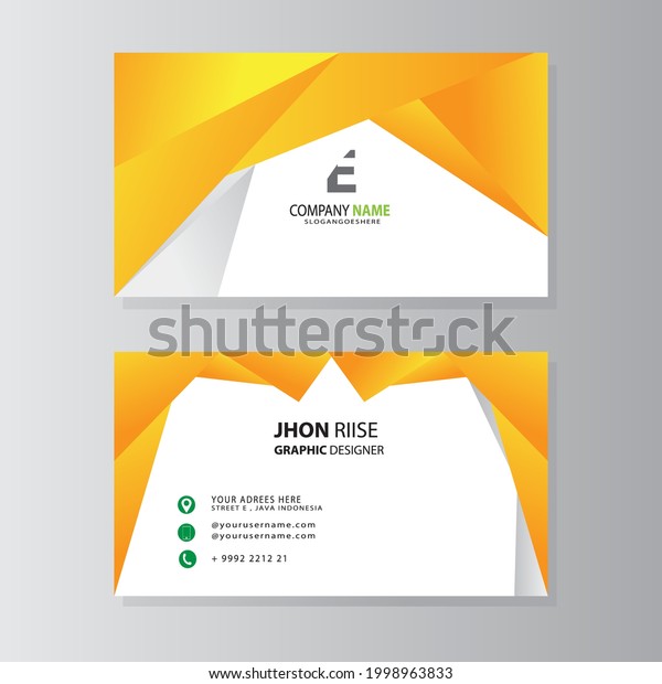 Graphic Designer Id Card Elegant Design Stock Vector (Royalty Free ...