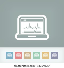 Graphic Diagram Computer Icon: vector de stock (libre de regalías ...