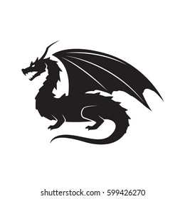 Graphic Dragon Vector Stock Vector (Royalty Free) 599426270 | Shutterstock
