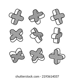 Graphic Elements Pop Art Set Vector Stock Vector (Royalty Free) 2193614037 | Shutterstock
