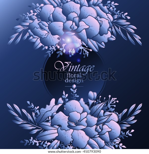 Graphic Floral Card Corner Design Vector Stock Vector (Royalty Free ...