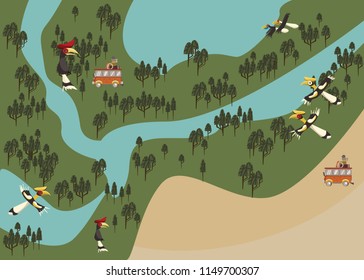 Graphic Map Vector Illustration Stock Vector (Royalty Free) 1149700337 ...