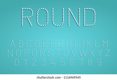 Graphic Point Font Vector Illustration Stock Vector (Royalty Free ...