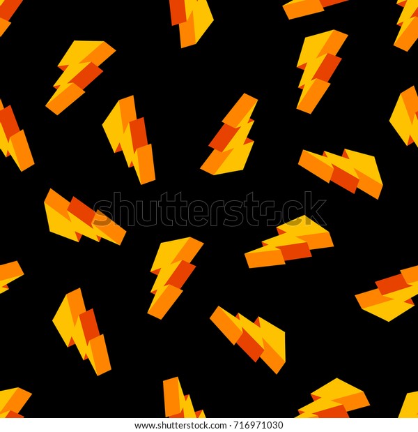 Graphic Resources Retro Lightning Bolts Pattern Stock Vector (Royalty ...