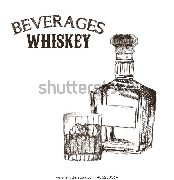Graphic Sketch Beverages Vector Illustration Stock Vector (Royalty Free ...