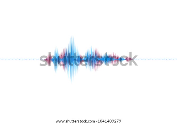 Graphic Sound Waves Stock Vector (Royalty Free) 1041409279