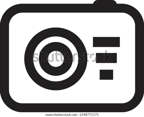 Graphic Symbol Camera Icon Image 스톡 벡터(로열티 프리) 1248771175