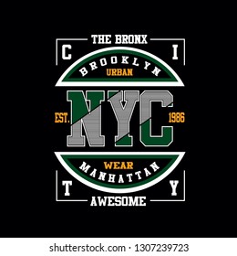 Graphic Tee Element Typographic Lettering Vector Stock Vector (Royalty ...