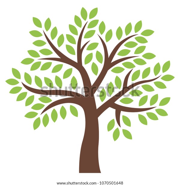 Graphic Tree Icon Vector Illustration 스톡 벡터(로열티 프리) 1070501648