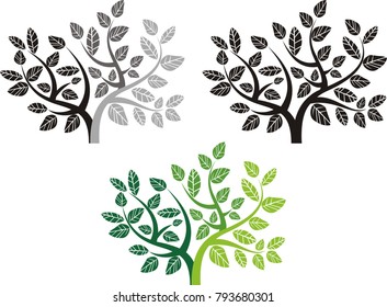 Graphic Tree Nature Design Stock Vector (Royalty Free) 793680301 ...