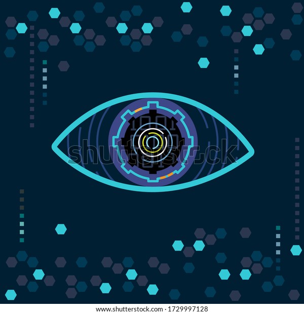 Graphic Vector Eye Artificial Intelligence: เวกเตอร์สต็อก (ปลอดค่า ...