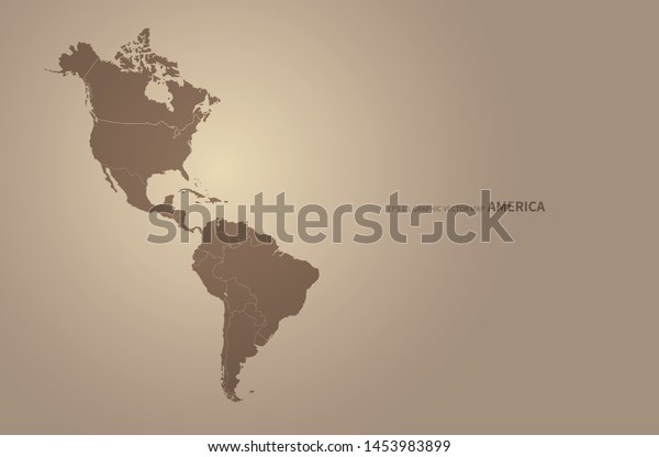 mapa gráfico vectorial de América