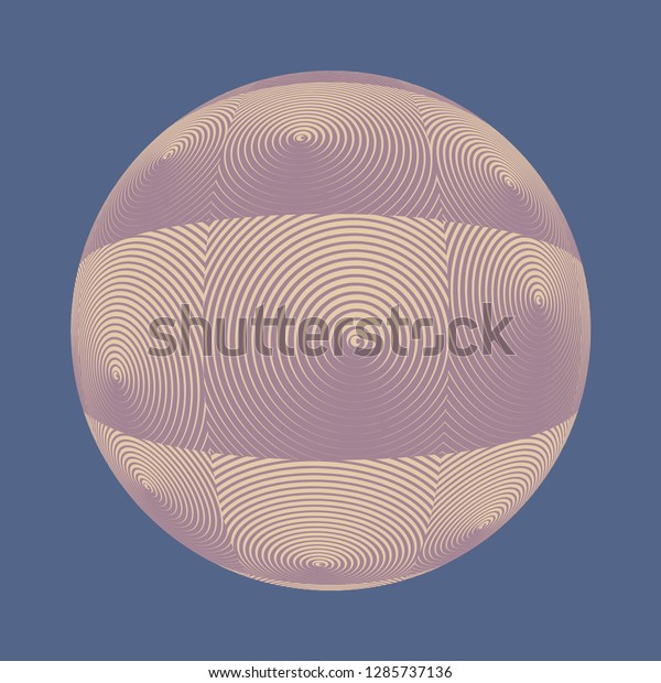 Graphic Vibrating Sphere Symbol Retro Shades: vector de stock (libre de ...