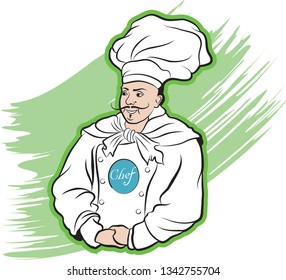 Chef Cook Tasting Dish Retro Style Stock Vector (Royalty Free) 29497435 ...