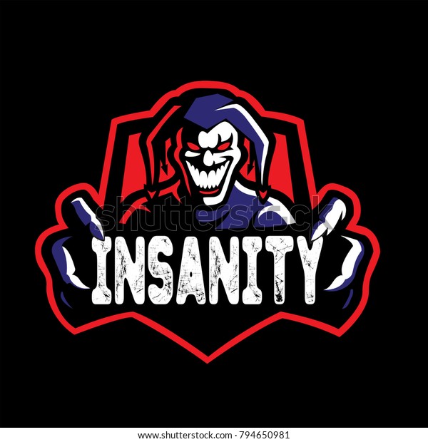 Graphical Illustration Insane Clown Holding Word Stock Vector (Royalty ...
