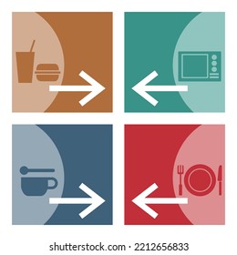Graphical Signs Arrows Show Way Stock Vector (Royalty Free) 2212656833 ...