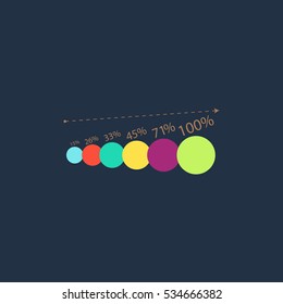 Graphics Growth Simple Vector Color Icon Stock Vector (Royalty Free ...