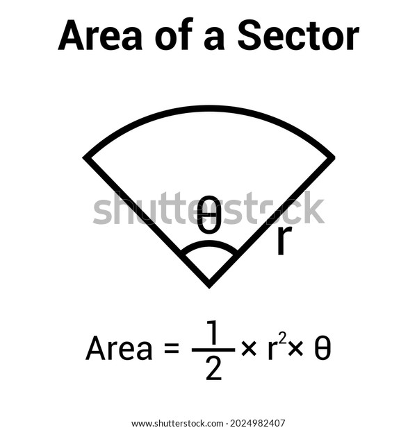 Graphics Showing Area Sector Mathematics Stock Vector (Royalty Free ...