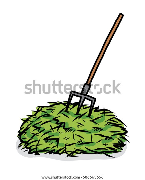 Grass Cartoon Vector Illustration Hand Drawn 库存矢量图（免版税）686663656 ...