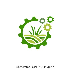 Grass Farm Logo Stock Vector (Royalty Free) 1041198097 | Shutterstock