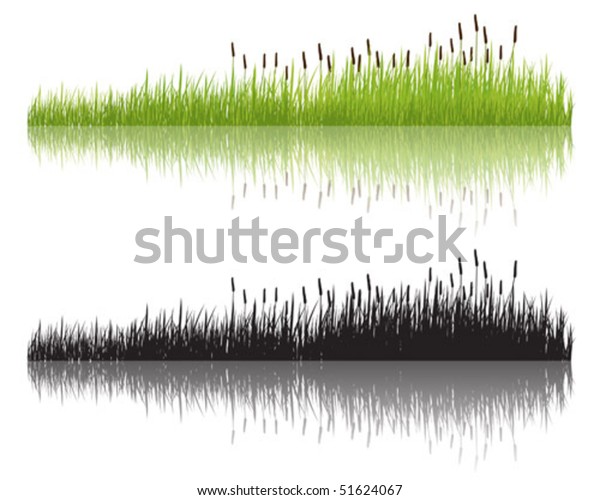 Grass Fringes Vector Illustration: เวกเตอร์สต็อก (ปลอดค่าลิขสิทธิ์ ...