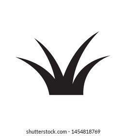 Black Lawn Grass Icon Vector Design Stock Vector (Royalty Free) 1486599473