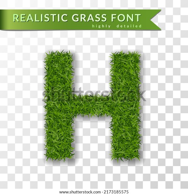Großbuchstabe H, Alphabet 3D-Design. Großbuchstabe Grüne: Stock ...
