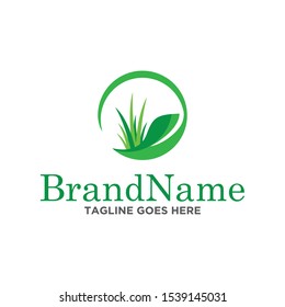 Grass Logo Icon Simple Design On: เวกเตอร์สต็อก (ปลอดค่าลิขสิทธิ์ ...